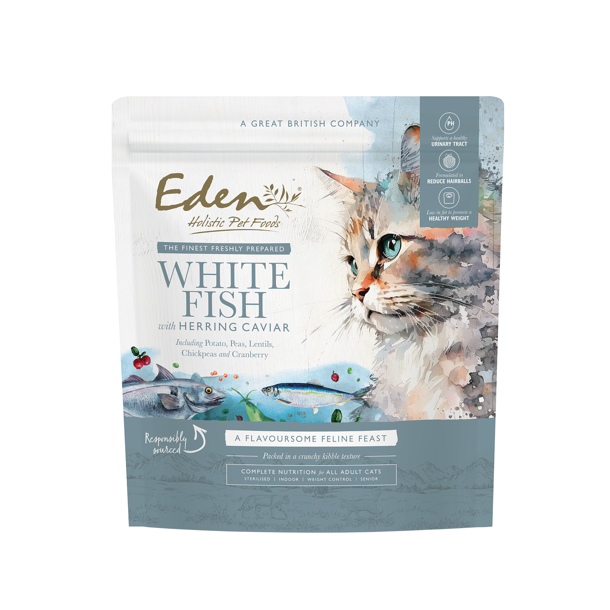 Eden Feline Feast White Fish & Herring Caviar 1.5KG BBD 4/25 – Jurassic Bark Pet Supplies